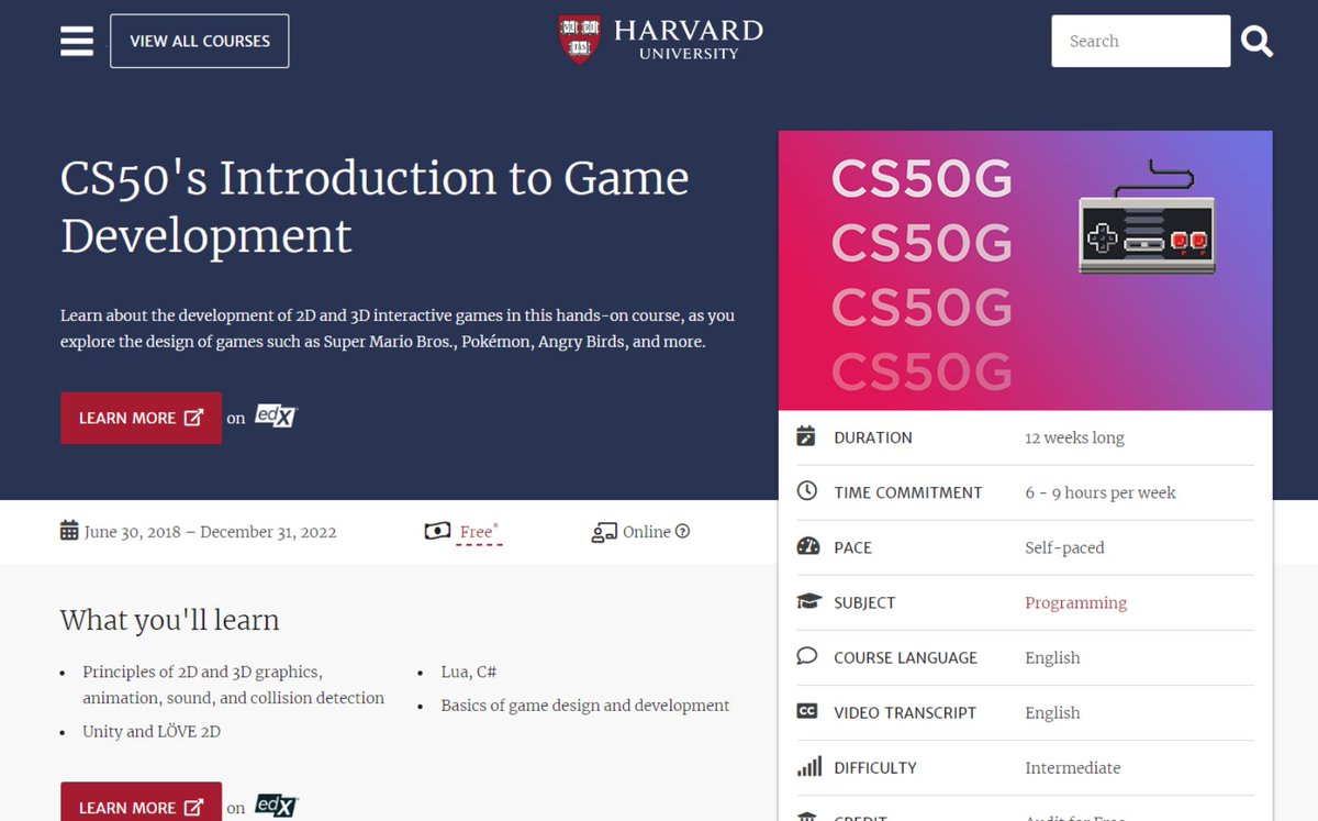 Harvard University is offering free online courses. From Computer ...