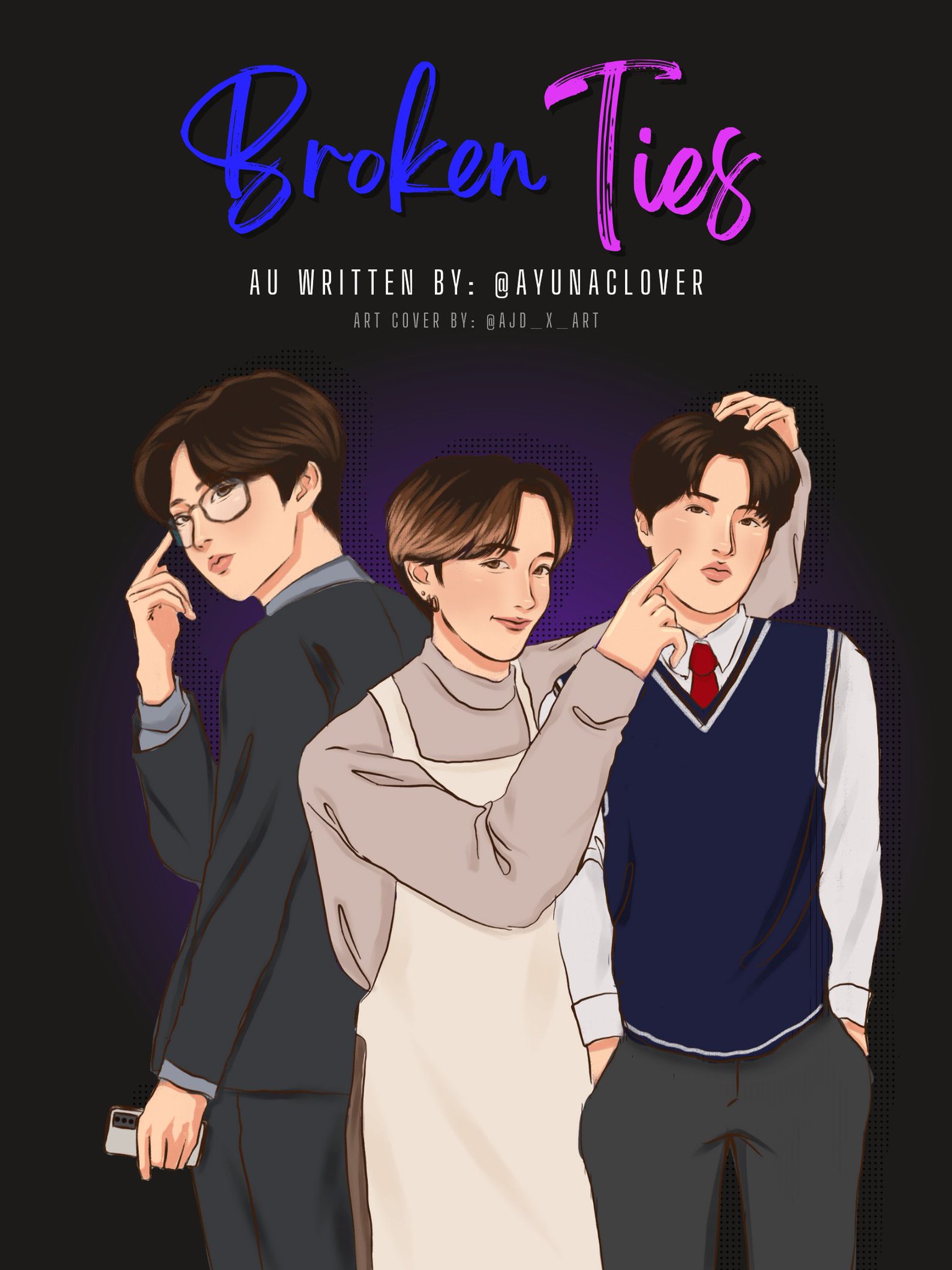 Zel𖧷 on Twitter: ""Broken ties" #Mashikyu ft. #Mashikyuhwan filo au It's normal for some kids ...