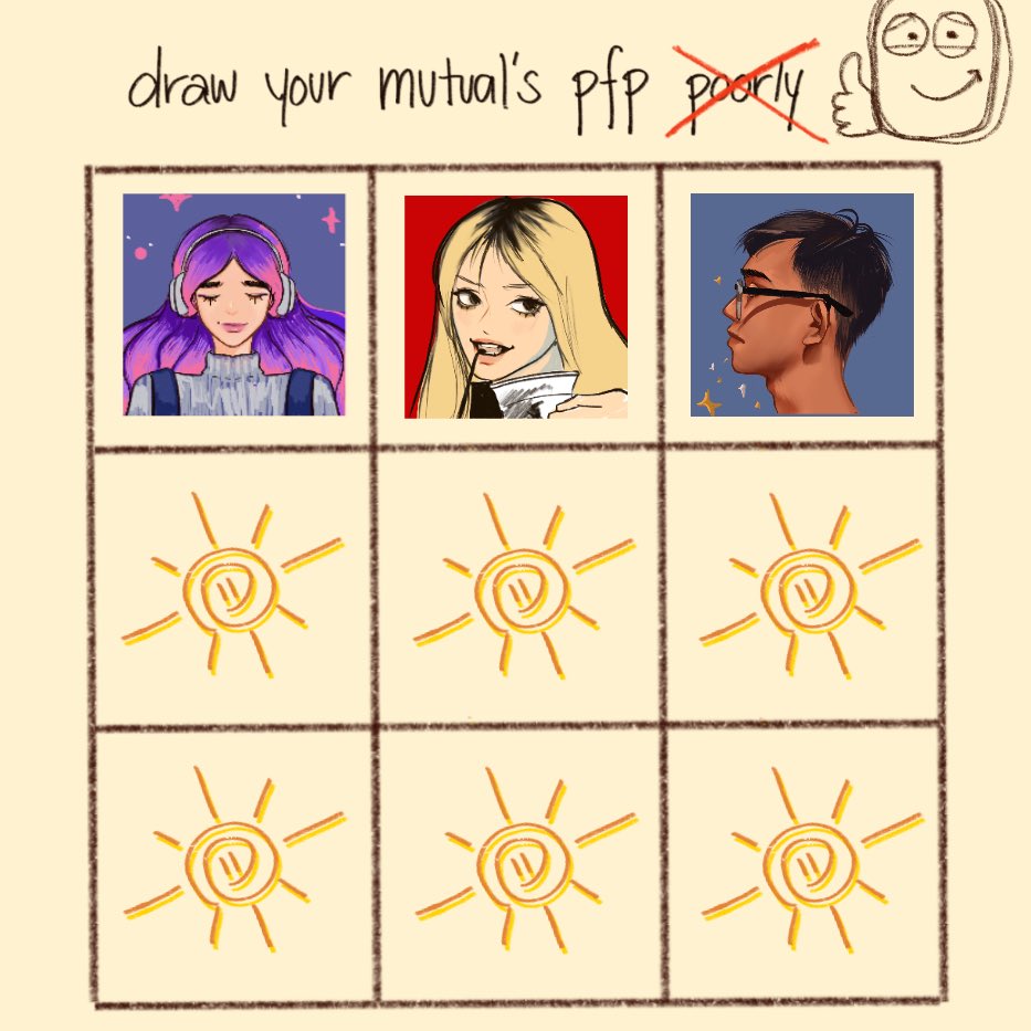 draw your mutuals pfp ̶p̶o̶o̶r̶l̶y̶ ]」|f i z i ☆の漫画