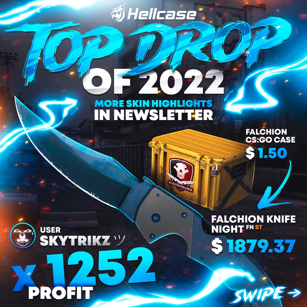Hellcase 🔥 on Twitter: "It’s time to admire the best skins unboxed by our users in 2022! Please ...