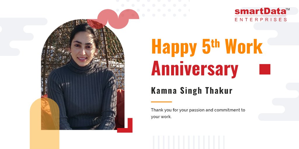 smartData People on Twitter: "Happy 5th work anniversary #smarTian. A hardworking and committed ...