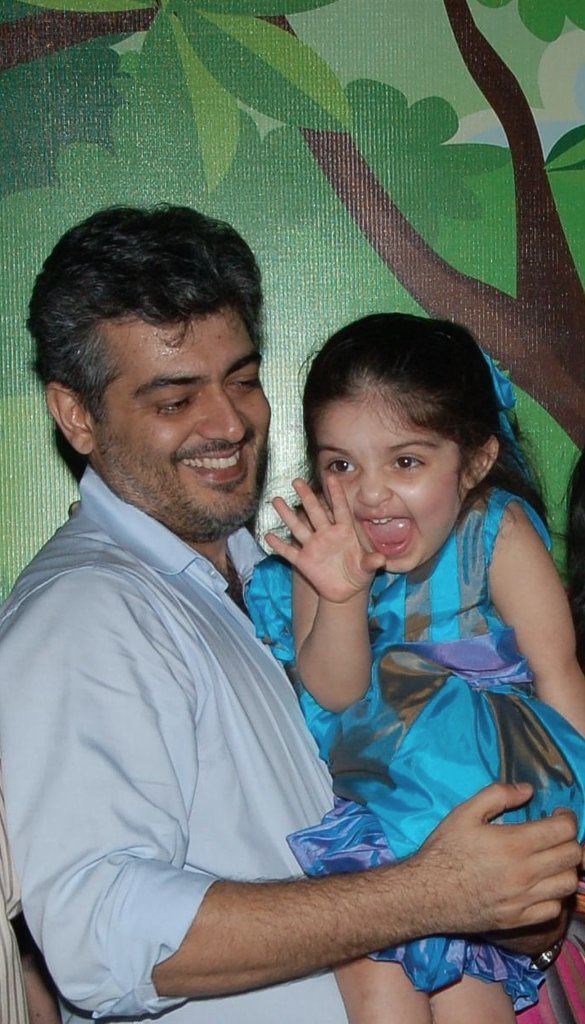Actor Ajith Daughter Birthday Photos