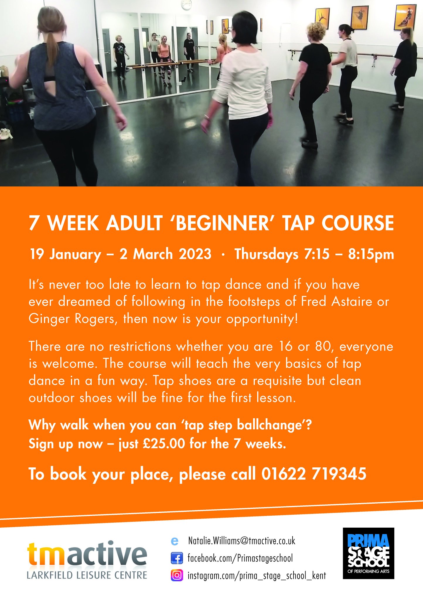 tmactive leisure facilities on Twitter: "NEW BEGINNER ADULT TAP COURSE STARTS 19 JANUARY Do you ...