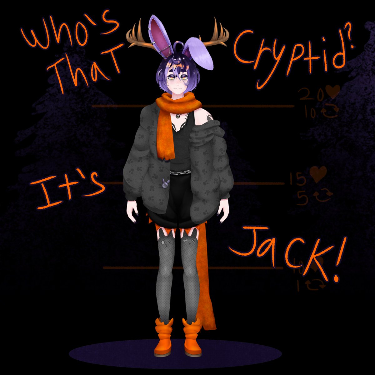 Jack O'Lope - EN VTuber 🌙🐇 on Twitter: "Who's that Cryptid? It's me! I'm totally blown away by ...