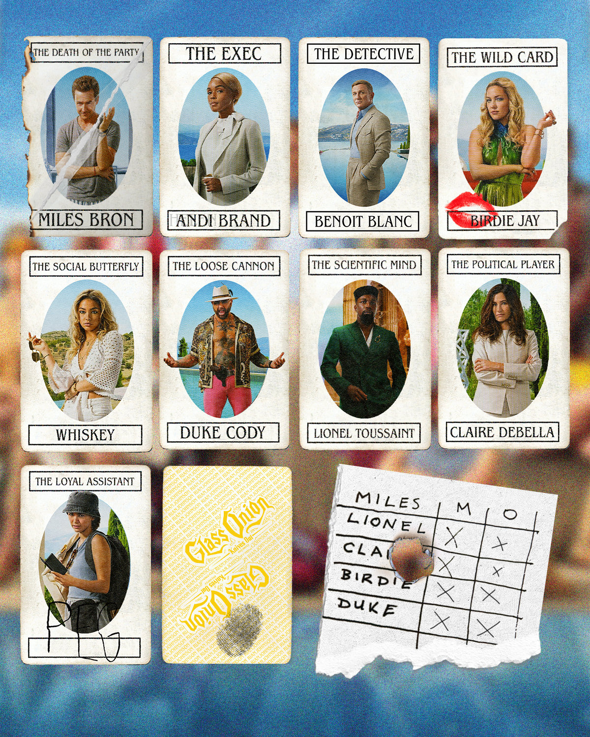 Clue Character Cards