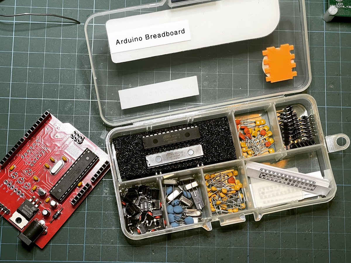 Arduino Praxis On Twitter Component Set For Barebone Arduino Boards Make Your Own Arduino