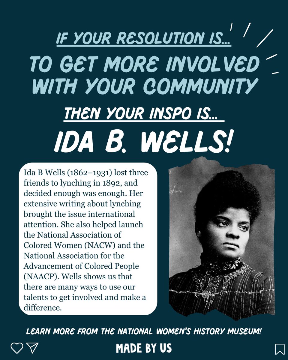 National Women's History Museum on Twitter: "RT @historymadebyus: Ready ...