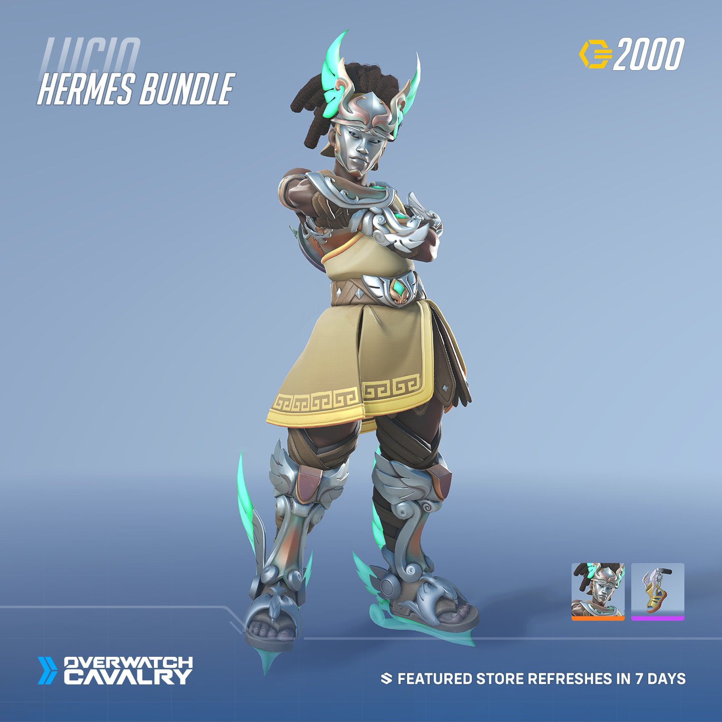 Overwatch Cavalry 🇬🇧 on Twitter: "Overwatch 2 New Featured Item: Hermes Lúcio Bundle 👟 🛒 ...