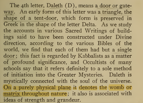 Matrix means Womb [Water]. In Kabbalah, there’s Polarities: Male/Keter ...
