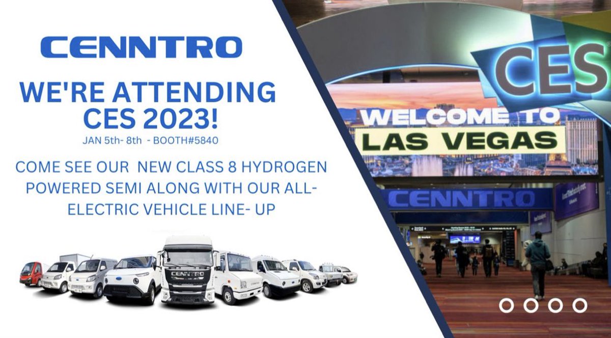 Cenntro Electric Group ( CENN ) on Twitter: "$CENN Counting down to CES2023! Can't wait to ...
