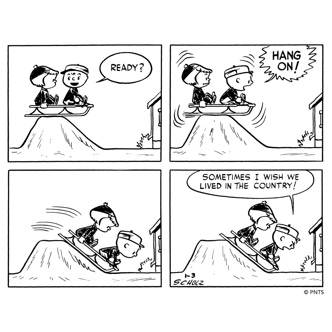 Charles M. Schulz Museum on Twitter: "🛷 This Peanuts comic strip was first published #OTD in ...