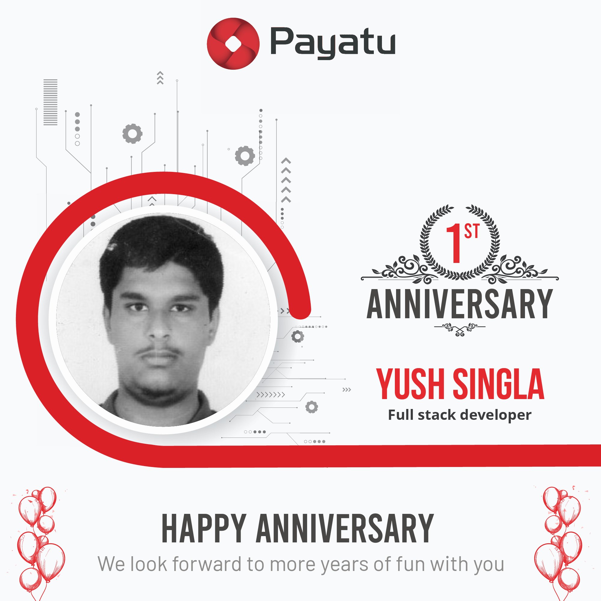 Payatu on Twitter: "Woohoo! It's been a fantastic year since you became a Payatu #Bandit, Yush ...