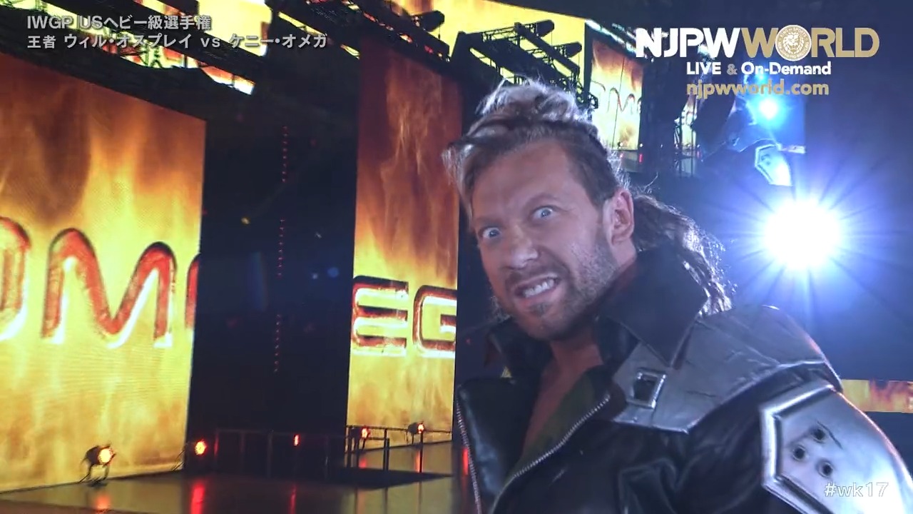 Dark Puroresu Flowsion on Twitter: "Kenny Omega’s amazing entrance at today’s Wrestle Kingdom 17 ...