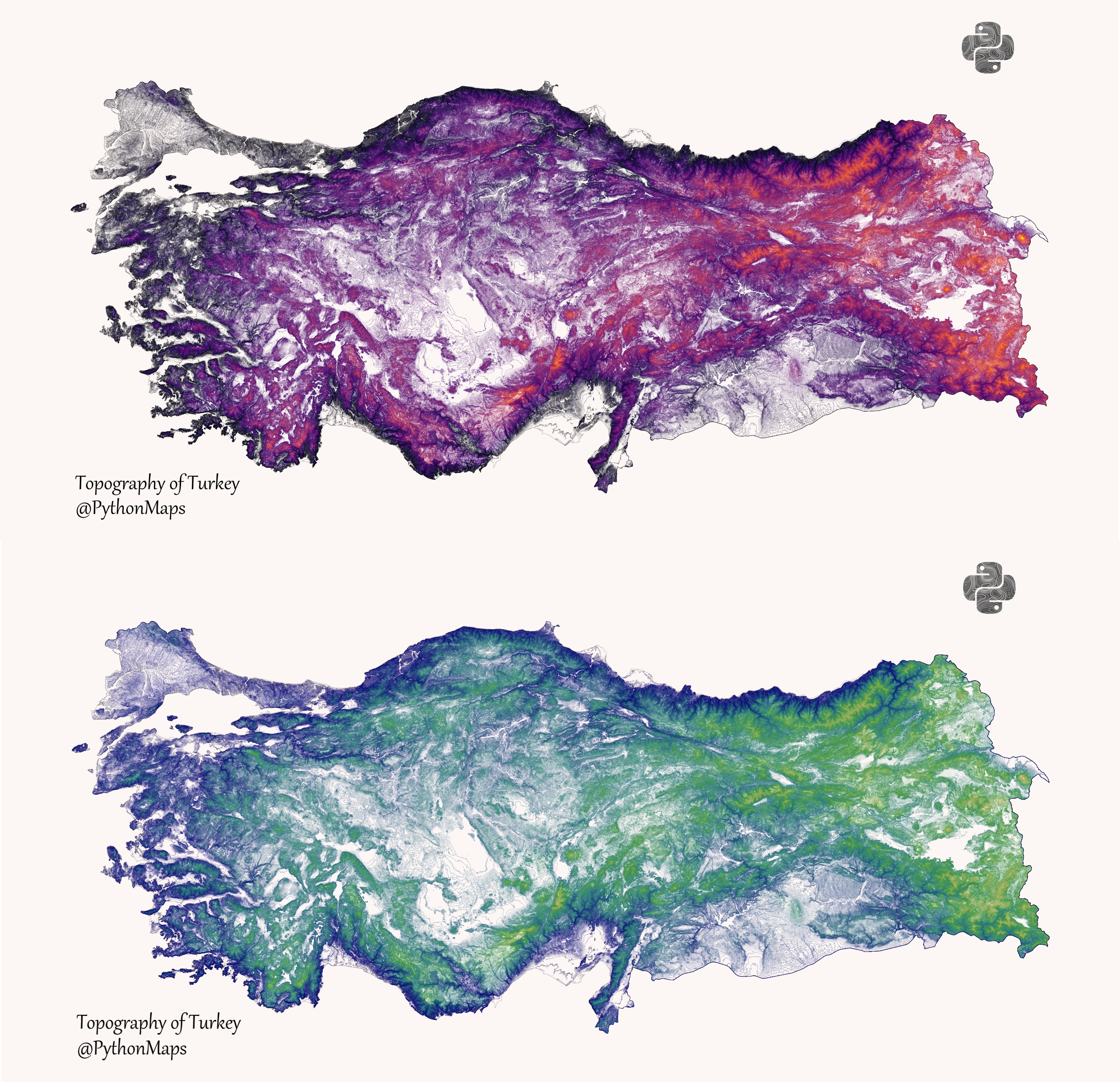 Topography Of Turkey