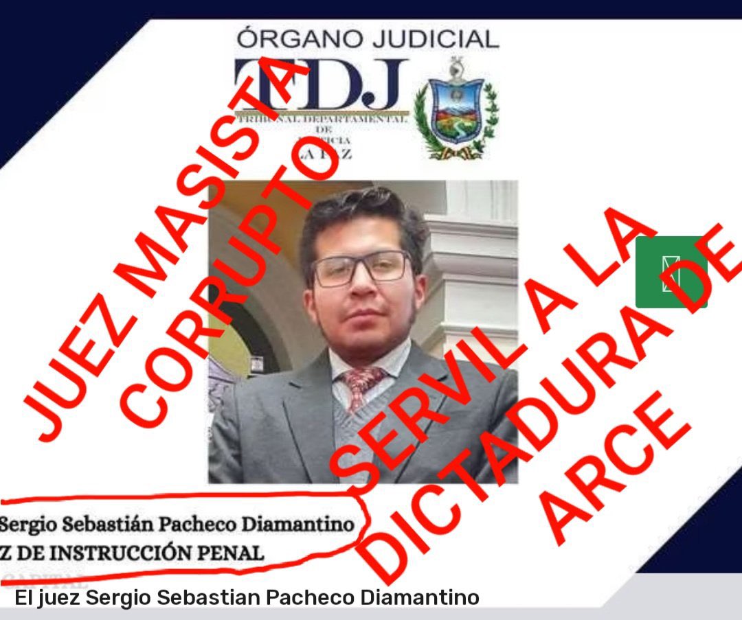 Mikel Talo on Twitter: "ATENTOS. Quien es el Juez SERGIO PACHECO DIAMANTINO? Es el juez que dio ...