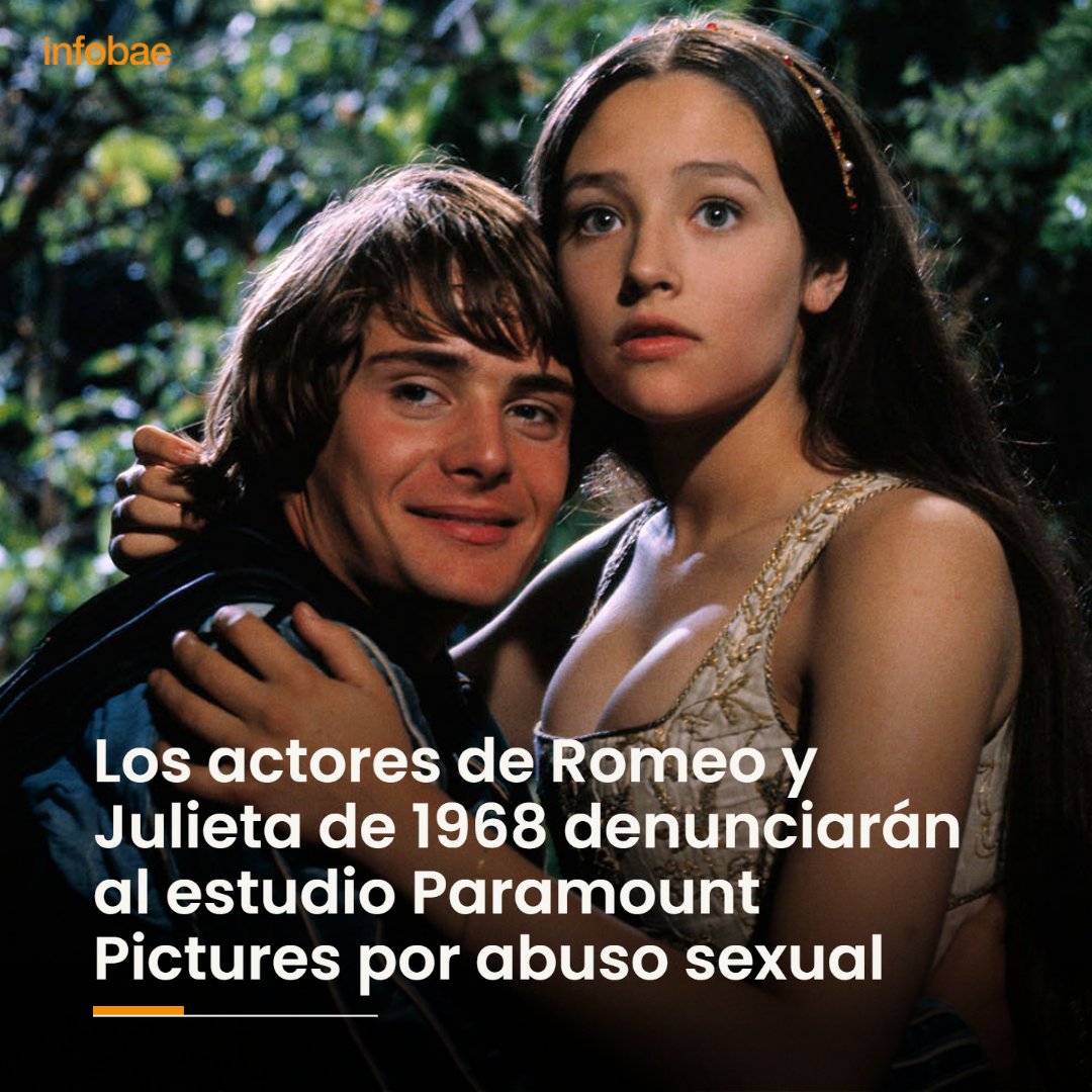 infobae on Twitter: "Los actores de Romeo y Julieta de 1968 denunciarán al estudio Paramount ...