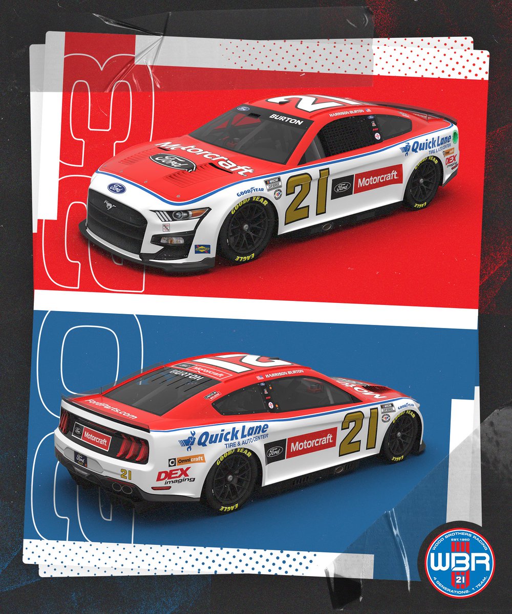 Harrison Burton’s 2023 Ford Motorcraft paint scheme : r/NASCAR