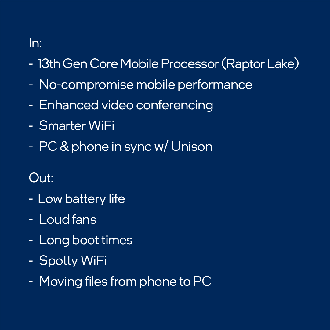 Our 2023 ins and outs… New year. New features. And over 300 laptops ...