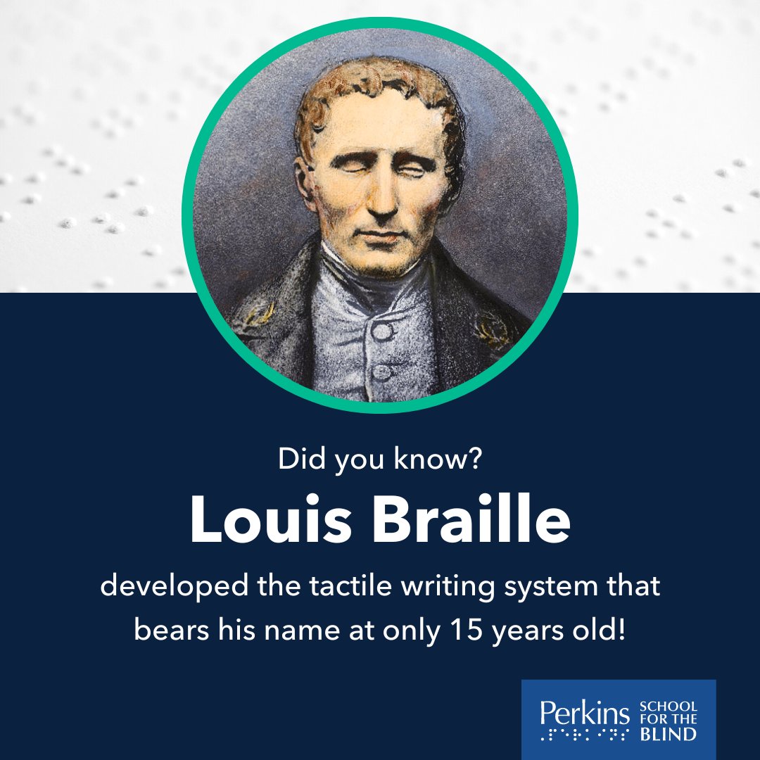 Perkins School for the Blind on Twitter: "Today is #WorldBrailleDay and ...