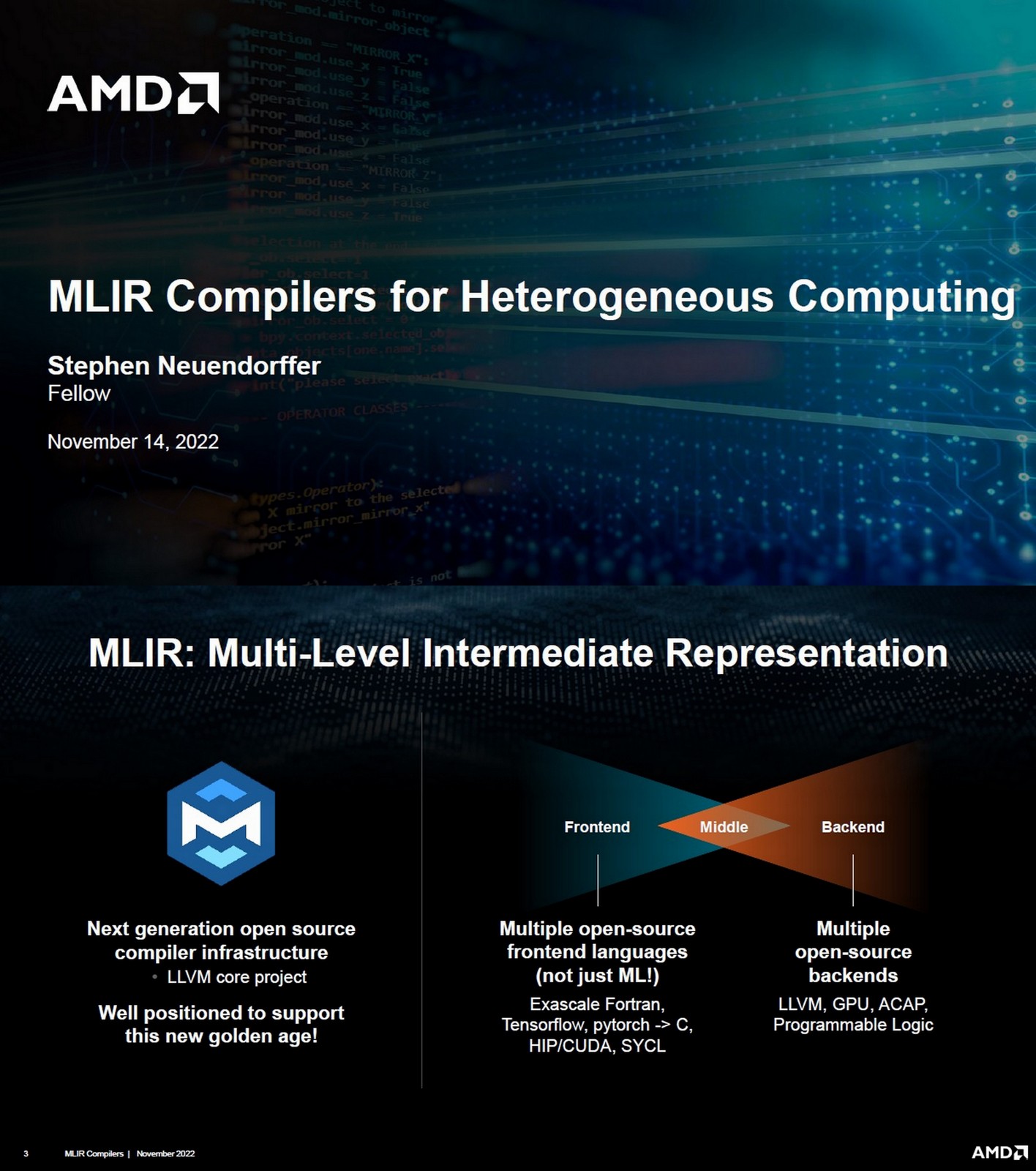 OGAWA, Tadashi on Twitter: "=> "MLIR Compilers for Heterogeneous Computing", Stephen ...