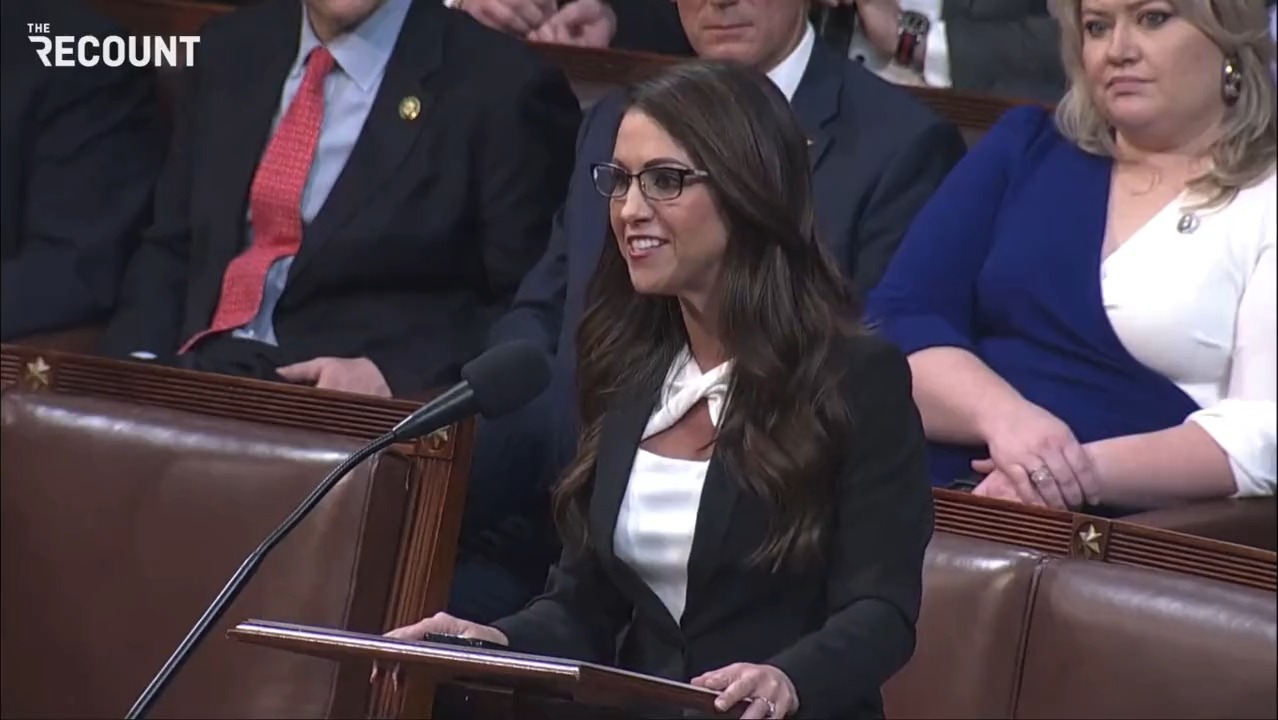 The Recount on Twitter: "Rep. Lauren Boebert (R-CO) takes a swipe at Donald Trump while ...