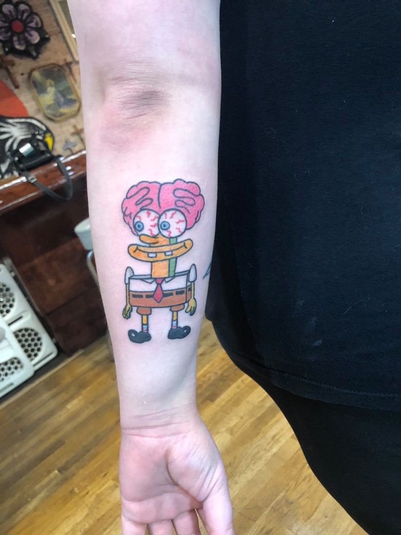 Matching spongebob tattoos - Bronctattooaus.com