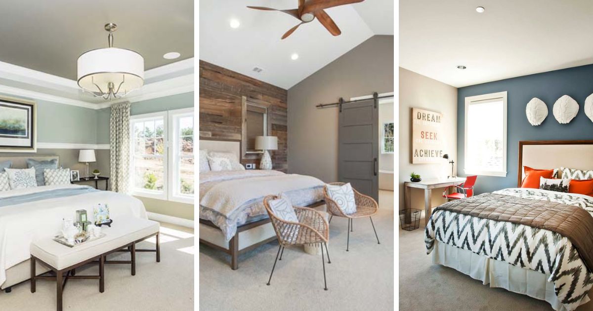 Two Color Bedroom Paint Ideas