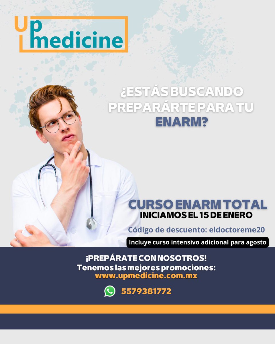 Mauricio Montelongo on Twitter: "Si buscas una plataforma para el ENARM, inscríbete en: https ...