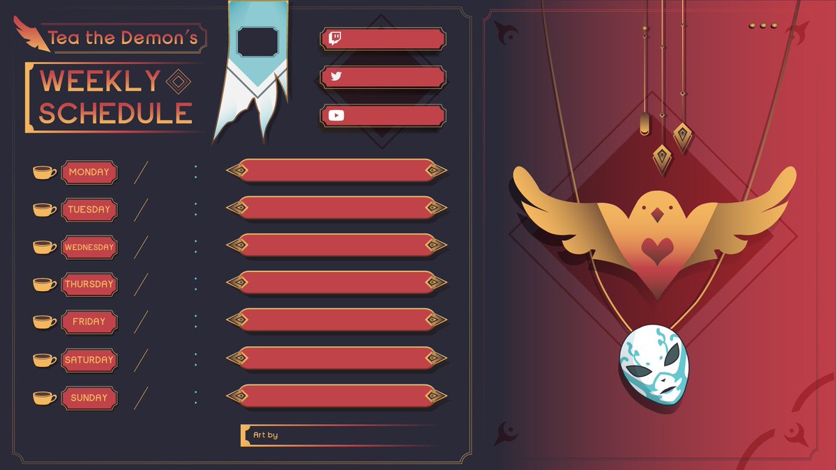 UWU MEDIA | VTUBER GRAPHICS STUDIO on Twitter: " ˚ · . Vtuber Schedule Portfolio A preview of ...