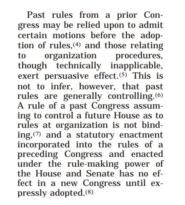 It's not well-understood that the House is a non-continuous body: every ...