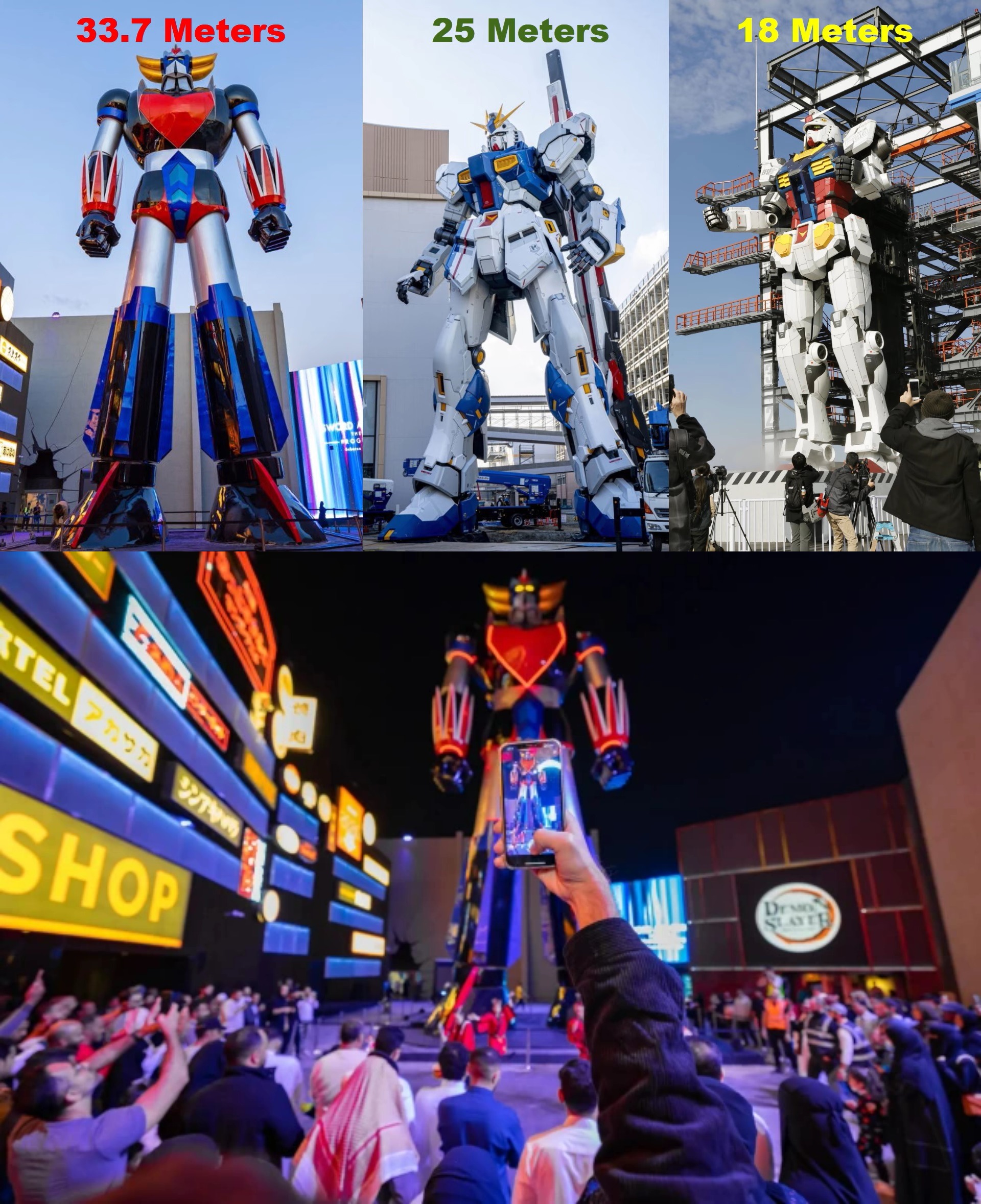 SSSSRW.D180223 #SRW on Twitter: "The 33.7 meter tall Grendizer statue in Saudi Arabia was ...