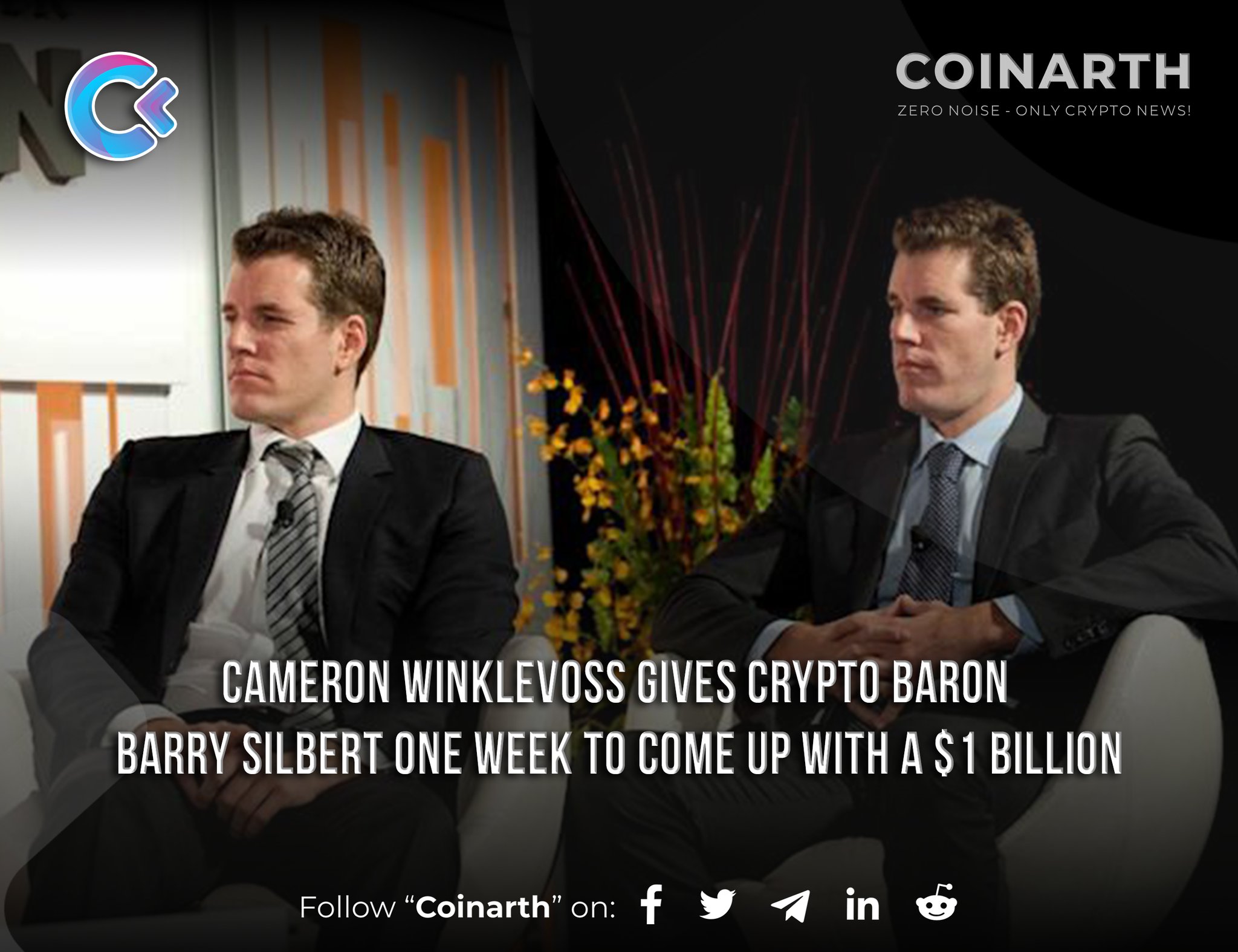 CoinArth on Twitter: "Cameron Winklevoss gives #crypto baron Barry Silbert till 8 January to ...