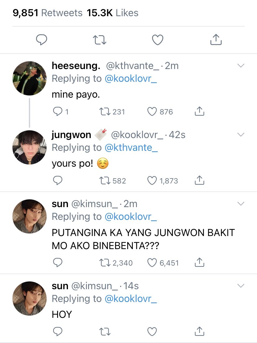 sab; out. on Twitter: "buy one get one boyfriend — a #heesun few tweets au"