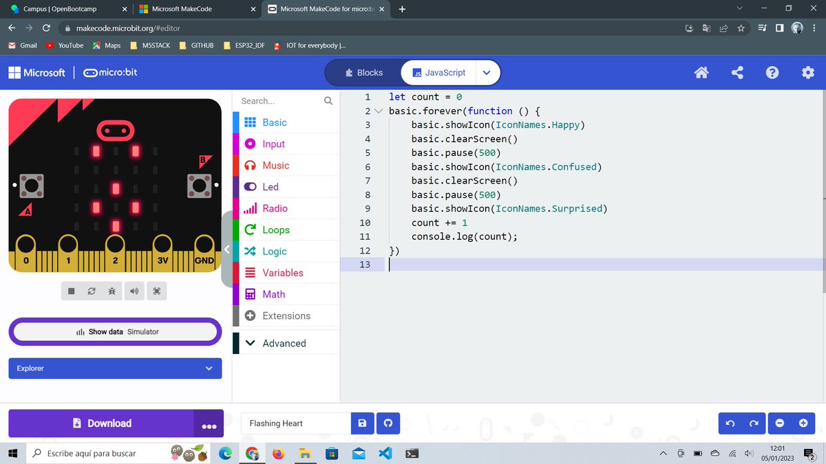 Micro:bit Educational Foundation on Twitter: "RT @moifdz: Sigo experimentando con nuevas formas ...