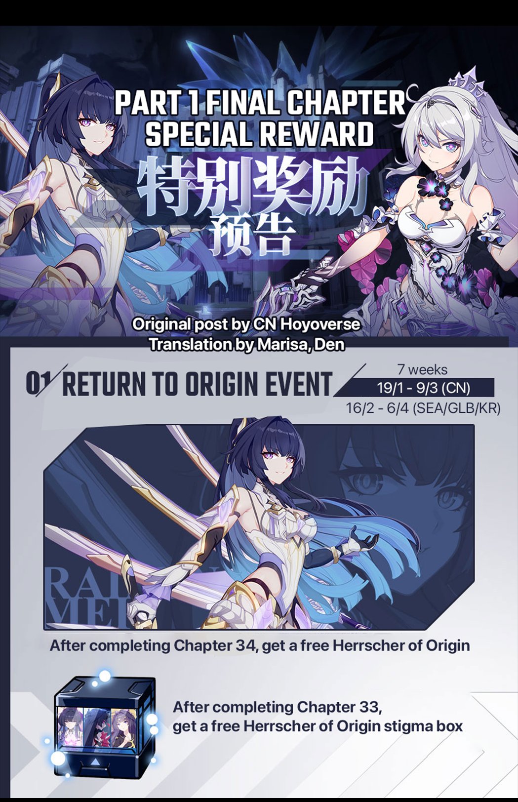 Honkai News Network on Twitter: "(Translated version) Honkai 6.4 - Part 1 Final Chapter Special ...