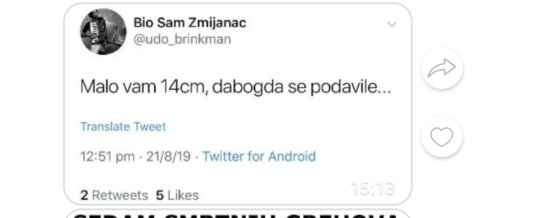 Bio Sam Zmijanac on Twitter: Bio Sam Zmijanac on Twitter: