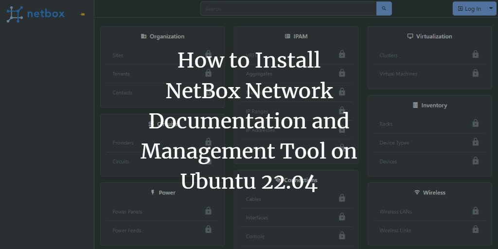 Howtoforge On Twitter How To Install Netbox Network Documentation