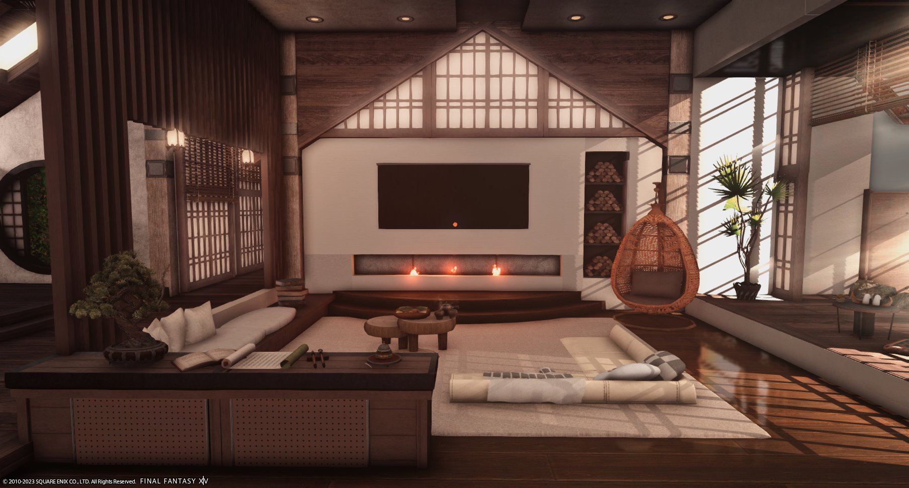 Modern Japanese House Inspired by FFXIV Aesthetic