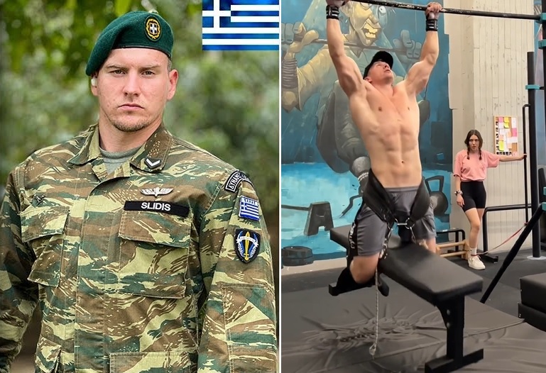 Greek City Times on Twitter: "Sein Evgen takes social media by storm: "This Greek soldier is a ...