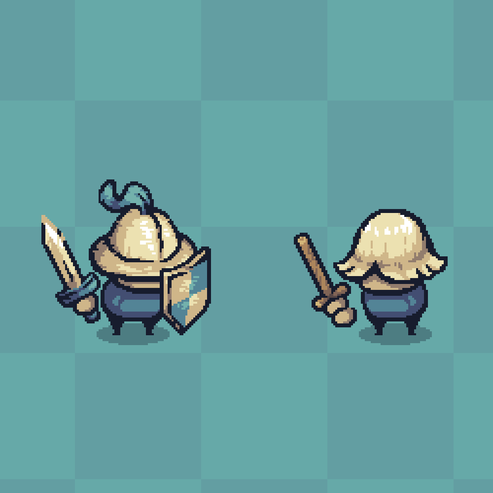 Pixel Frog on Twitter: "Prototyping some weapons for Tiny Swords ⚔️ #pixelart #aseprite #gamedev ...