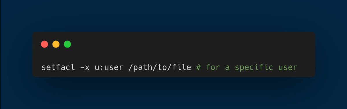 ACLs in #Linux? 🧵Thread We've got you covered: #shell, #scripting, # ...