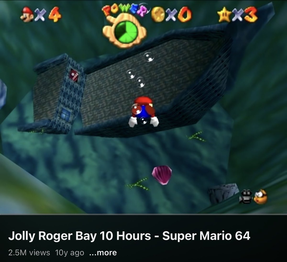 Babe are you ok? You’ve barely touched your Super Mario 64 Underwater ...