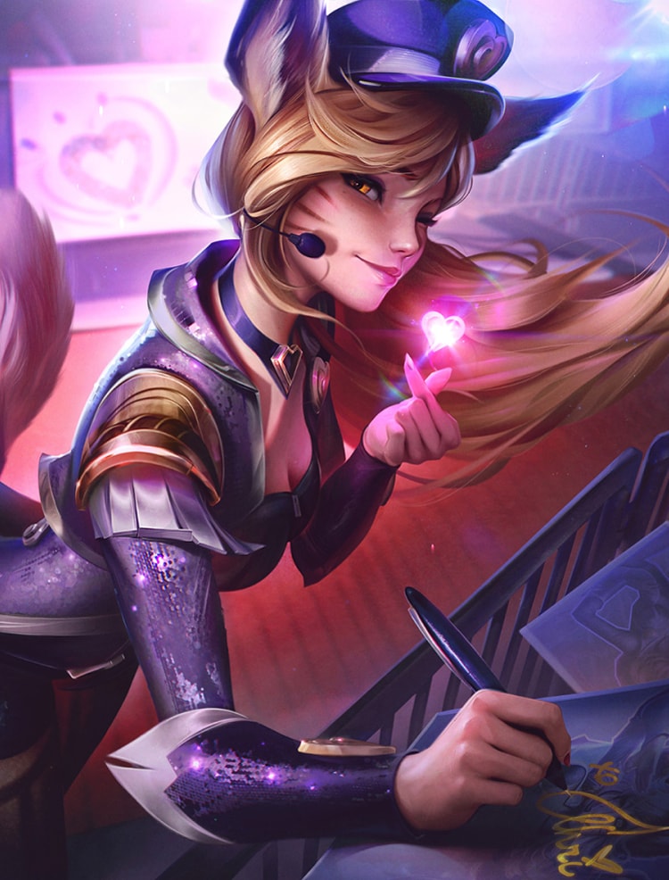 Ahri 「Ahri splash arts from the Client HUB!All」|Bessのイラスト