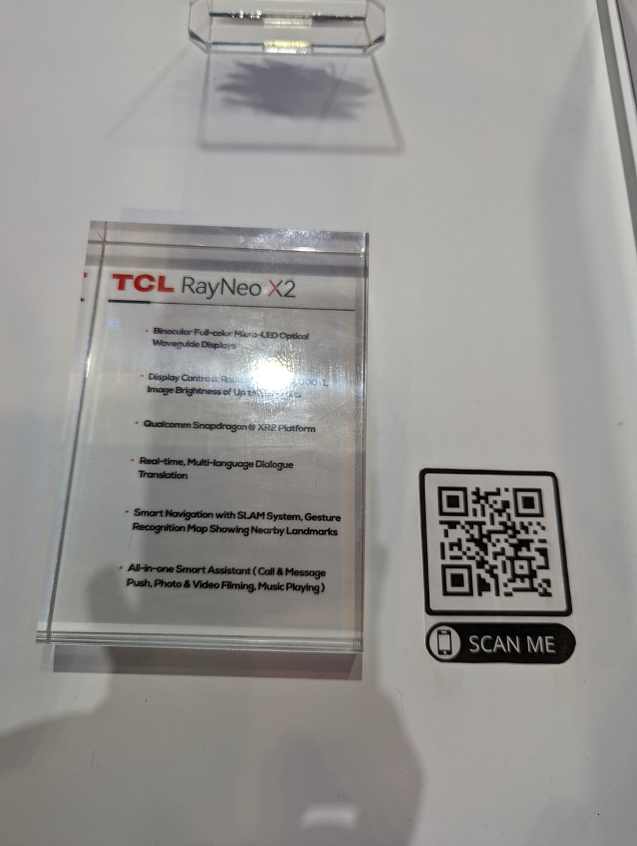 Sachin Bahal on Twitter: "Just saw TCL's RayNeo X2 AR Smart Glasses at #CES2023 @CES @TCL_USA #TCL"