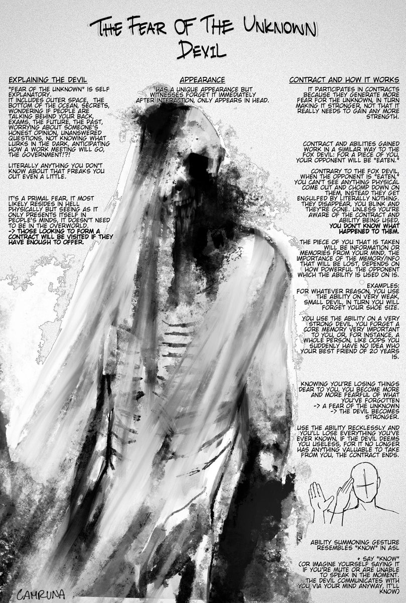 チェンソーマン「a fun devil concept my friend and i cook」|camrunaの漫画