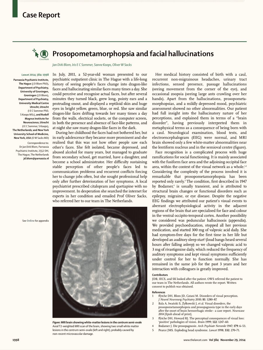 يوجد في الطب شئ يسمى Case Report ، وهو عبارة عن تقرير مُفصل يتكلم عن ...