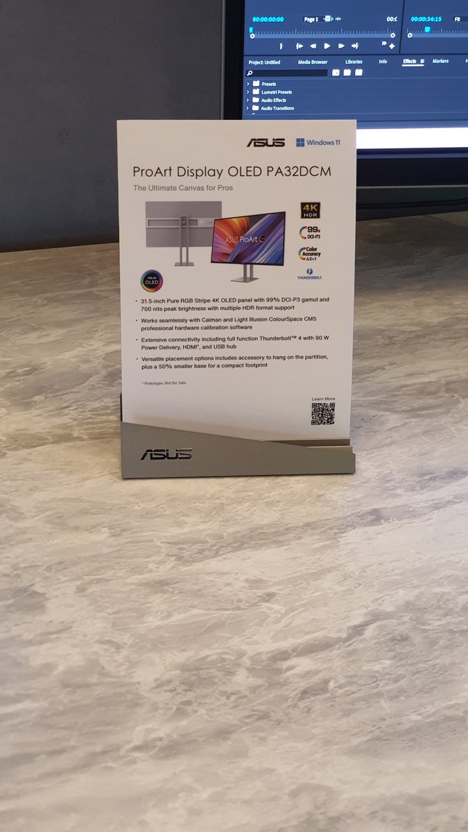 Vincent Teoh on Twitter: "Saw this new 32-inch ProArt PA32DCM OLED monitor from Asus at #CES2023 ...
