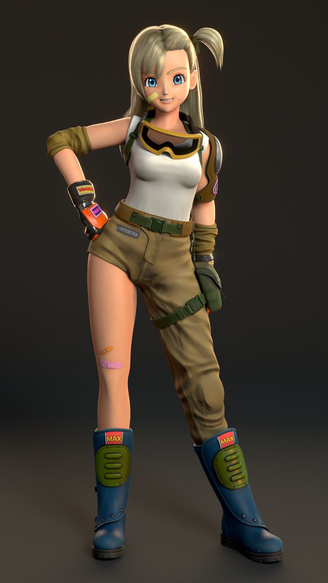 さうのこ on Twitter: "アンルシア(DQX)でロマンティックあげるよ(ドラゴンボールED) が、完成しましたー‼︎こんなコスチュームもいいですよね🐶‼️ 使用ソフト ...