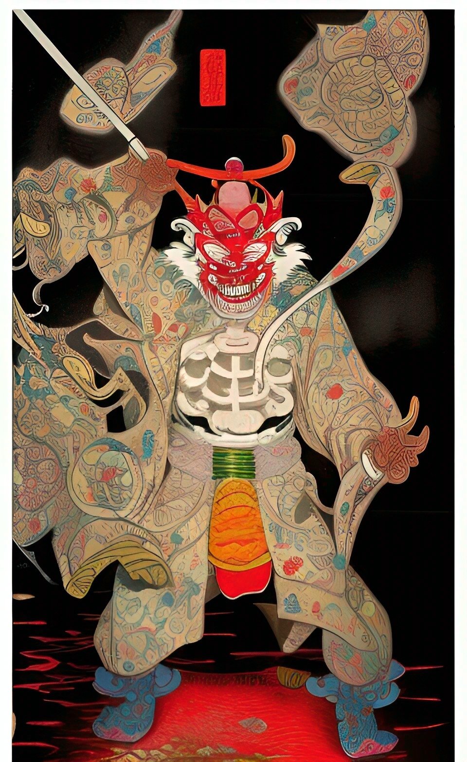 Traditional Japanese Demon Artwork