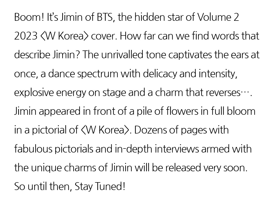 BTS Charts Daily⁷ on Twitter: "Jimin appeared in front of a pile of flowers in full bloom in a ...